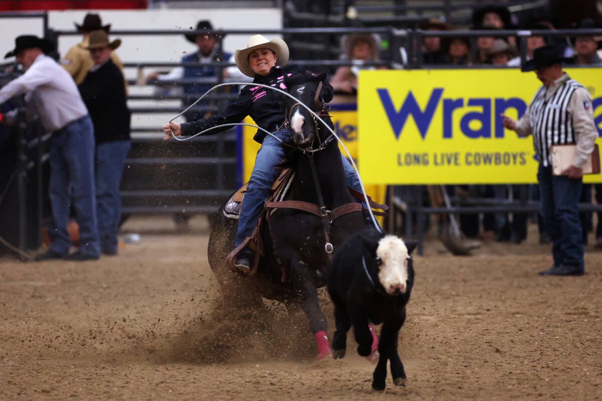 National Finals Breakaway Roping Title Won By Martha Angelone