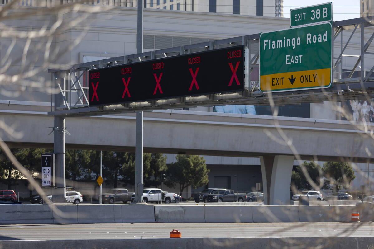 I-15 will close to traffic near the south Strip this weekend | Traffic ...