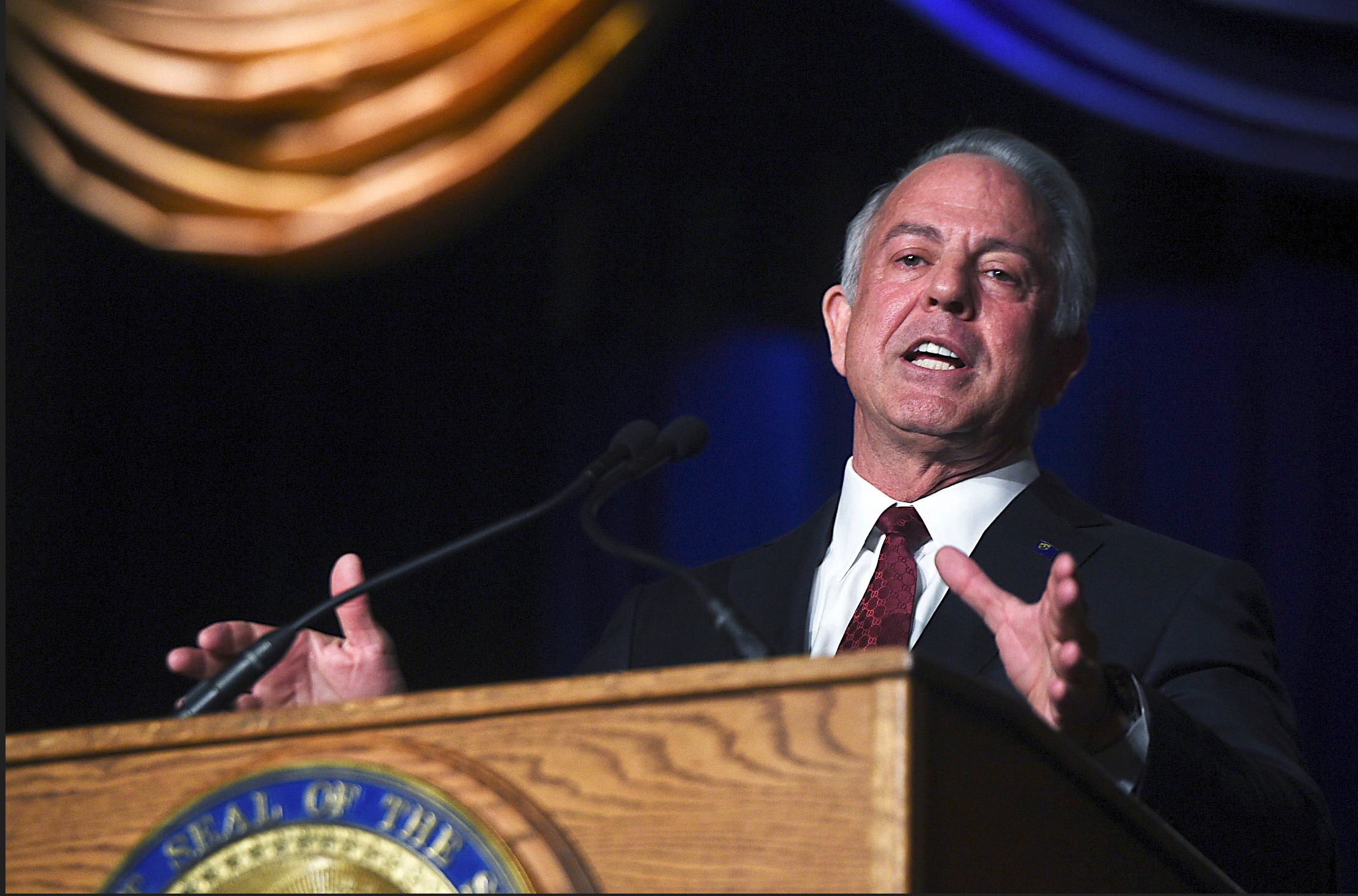 Joe Lombardo formally inaugurated as Nevada governor in Carson City ...
