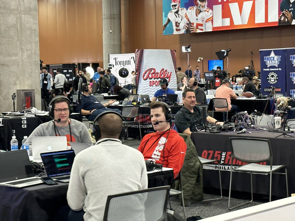 Super Bowl radio row a place to see and be seen | Super Bowl | Sports ...