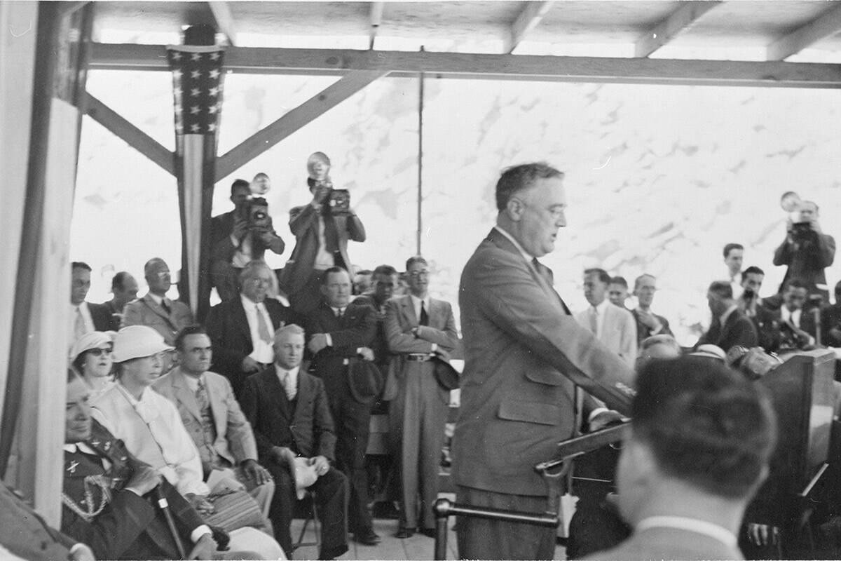 FDR visits Las Vegas, Hoover Dam — PHOTOS | Local Nevada | Local