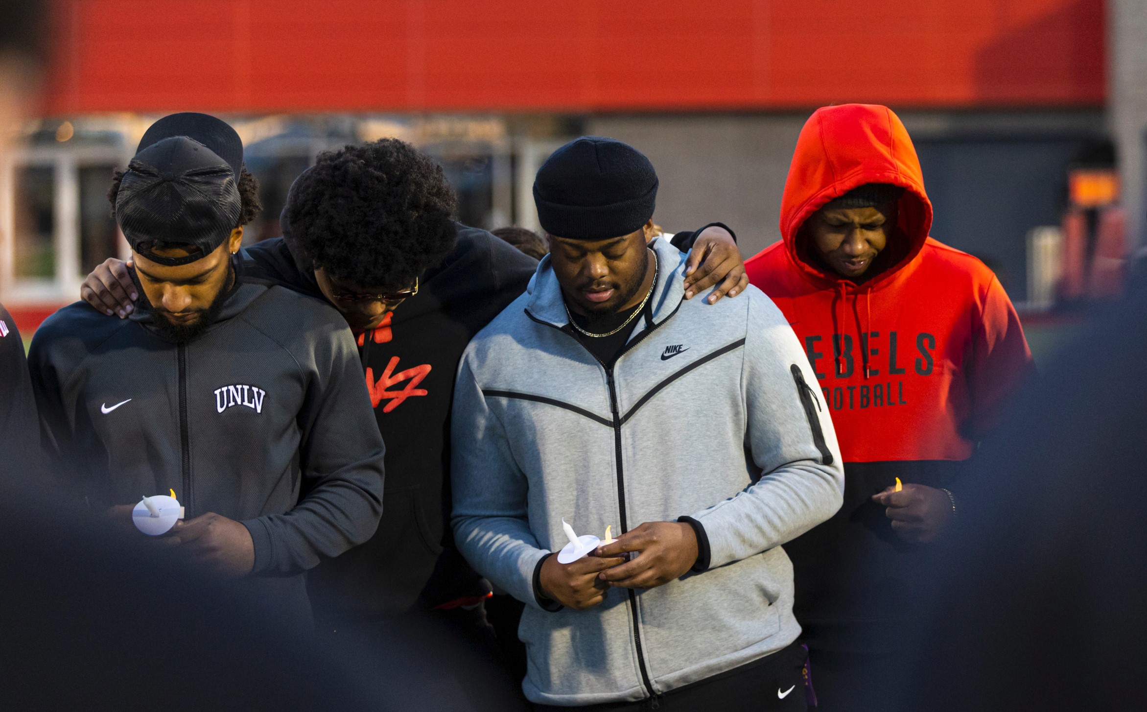 UNLV football team honors life of Ryan Keeler during vigil | UNLV ...
