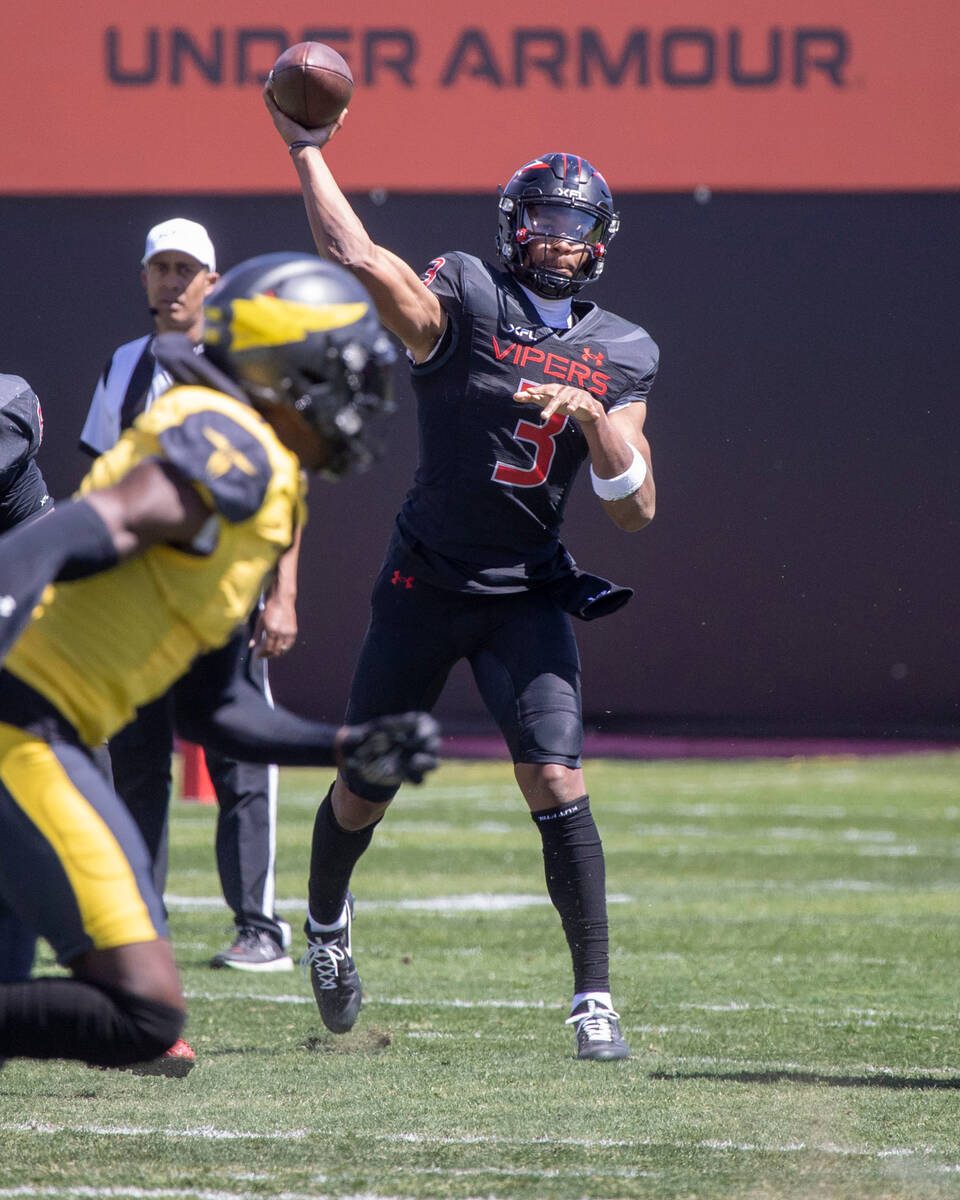 XFL’s Vegas Vipers win in 1st start by quarterback Jalan McClendon ...