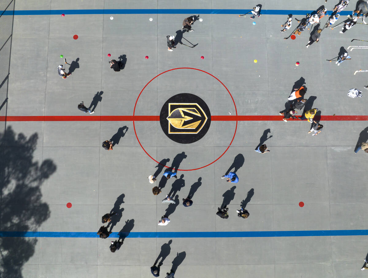 Golden Knights, Las Vegas officials unveil community ball hockey rink ...