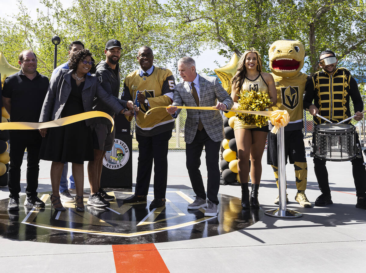 Golden Knights, Las Vegas officials unveil community ball hockey rink ...