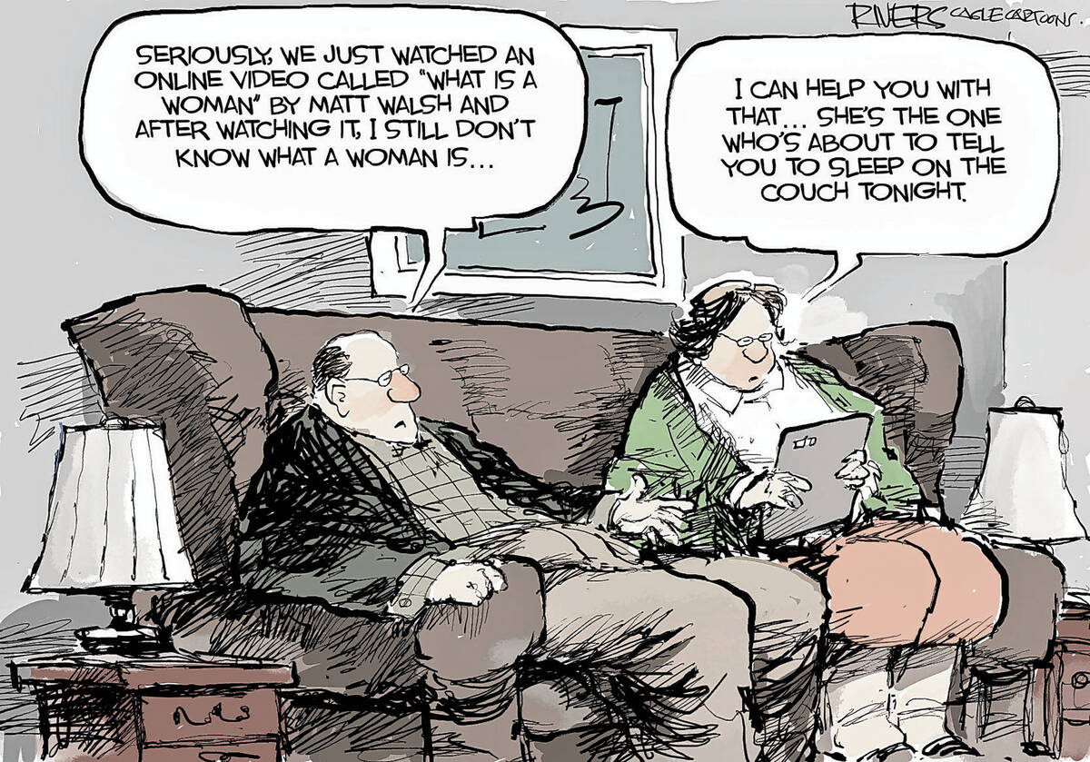 Liberal man finally learns what a women is | CARTOONS | Drawing Board ...