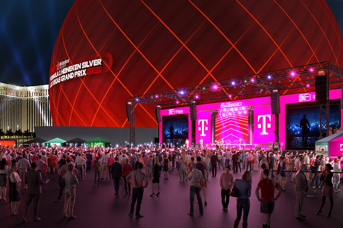 Formula One Las Vegas Grand Prix T-Mobile Zone at Sphere | Formula 1 ...