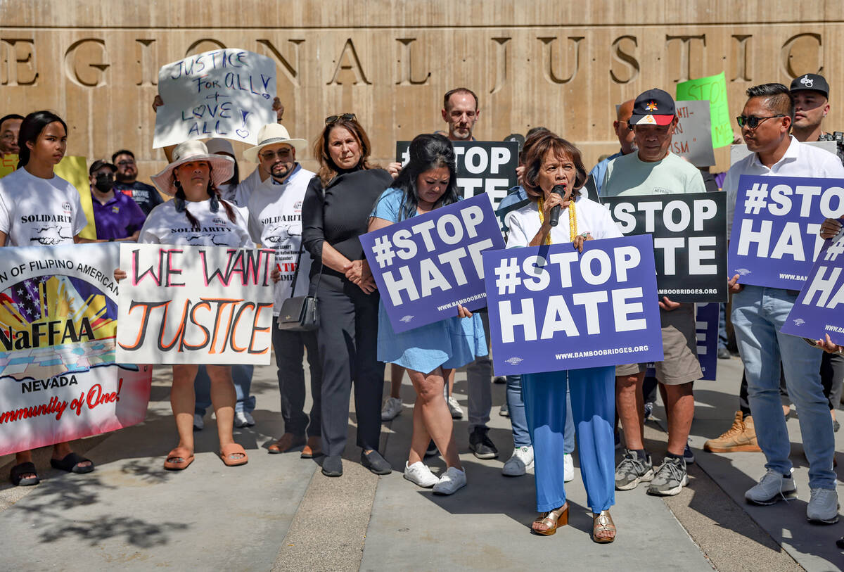 AAPI community holds rally to protest anti-Asian hate | Local Las Vegas ...