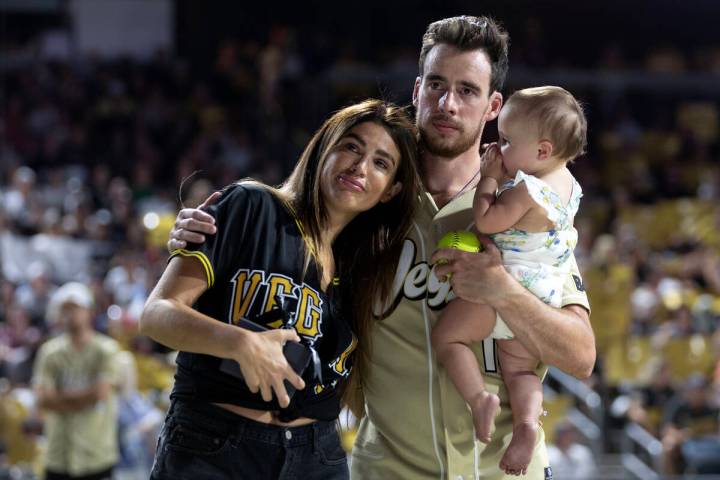 Reilly Smith receives tribute at Golden Knights-Raiders softball event ...