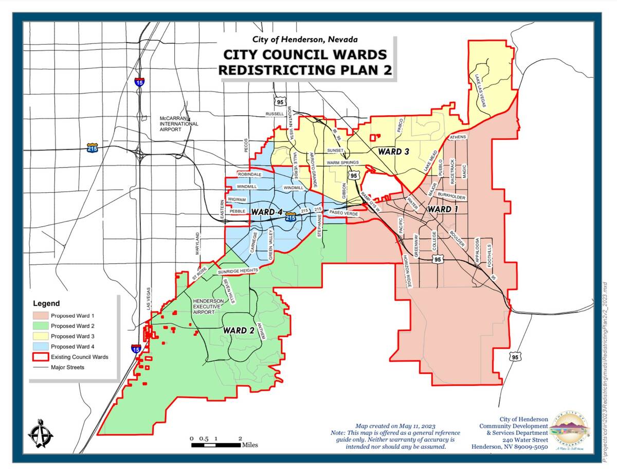 Henderson City Council to vote on new ward map | Politics and ...