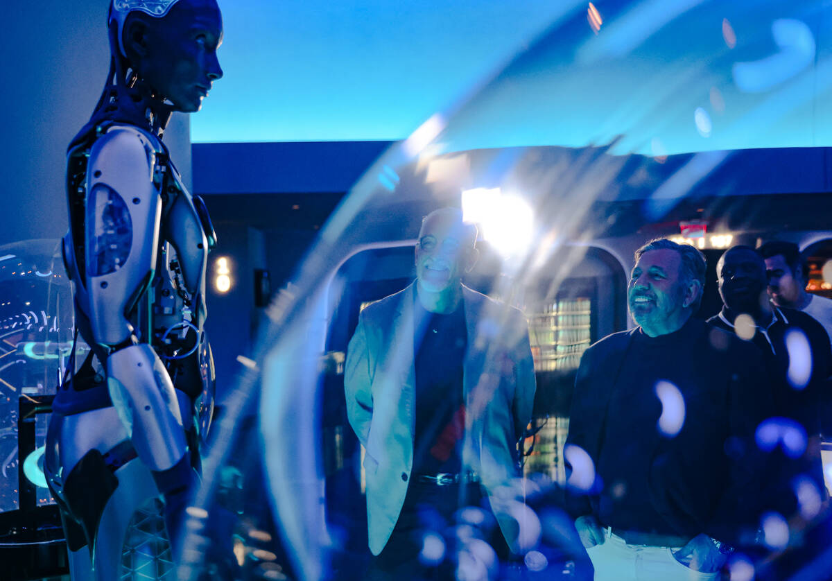 Sphere Experience features humanoid robots, technology demonstrations ...