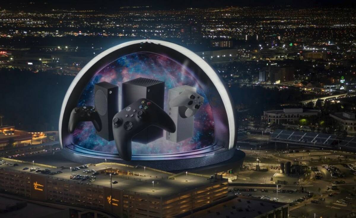 Keanu Reeves pops off the Sphere in new 3D Xbox campaign | Tourism ...