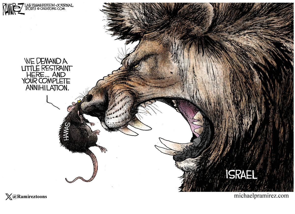 So much for restraint | CARTOON | Michael Ramirez | Opinion