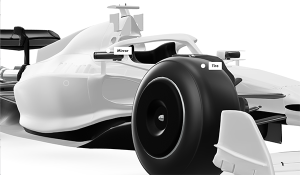 F1 CAR 3D DETAIL