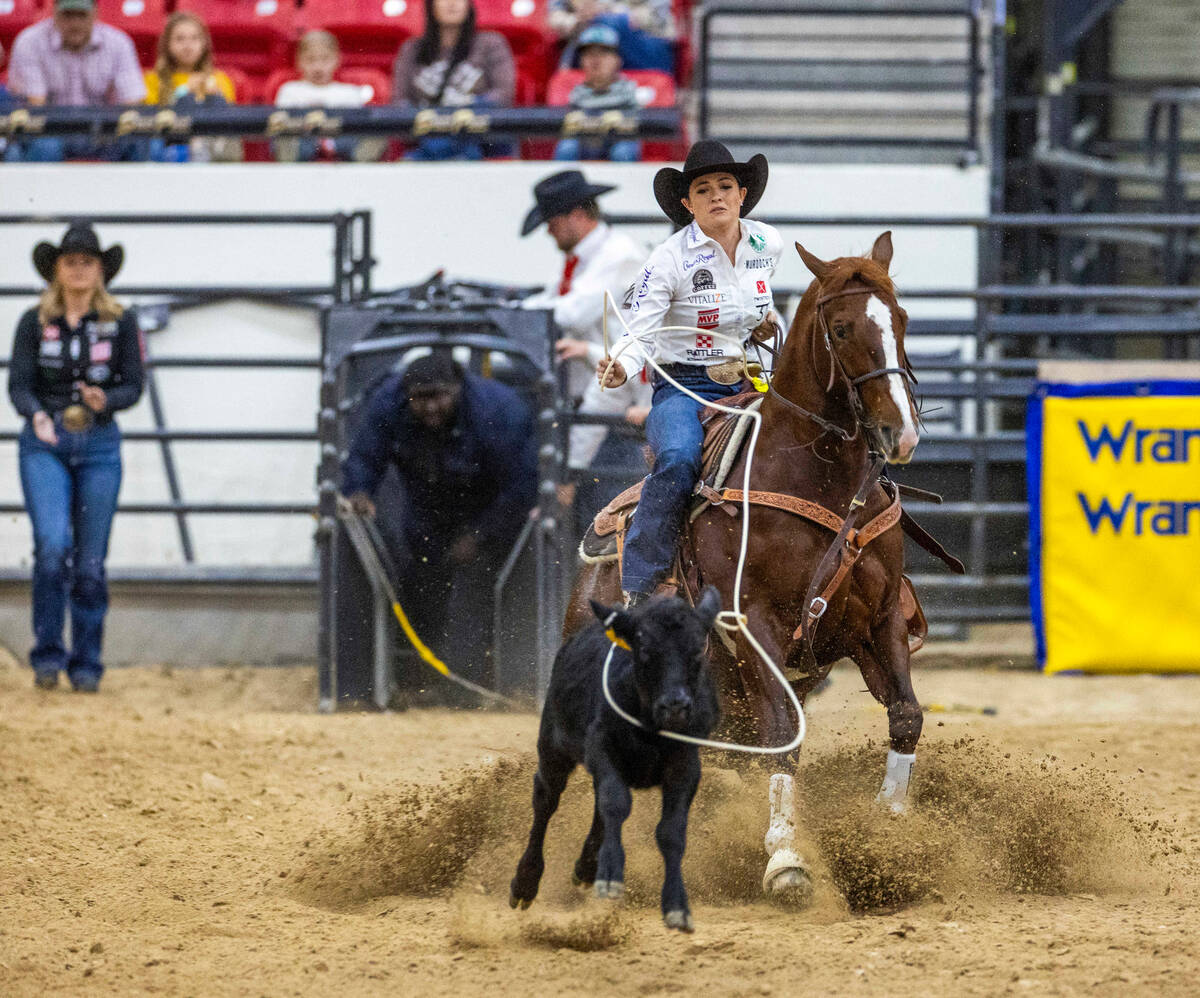Shelby Boisjoli Meged Wins National Finals Breakaway Roping Title