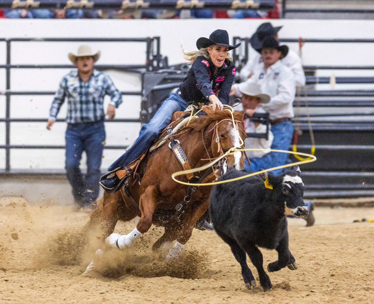 Shelby Boisjoli-Meged wins National Finals Breakaway Roping title ...