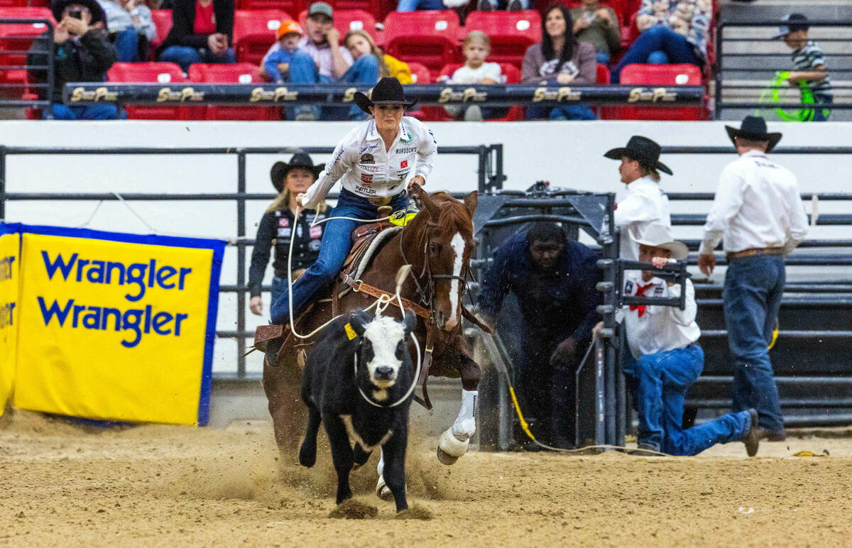 Shelby Boisjoli-Meged wins National Finals Breakaway Roping title ...