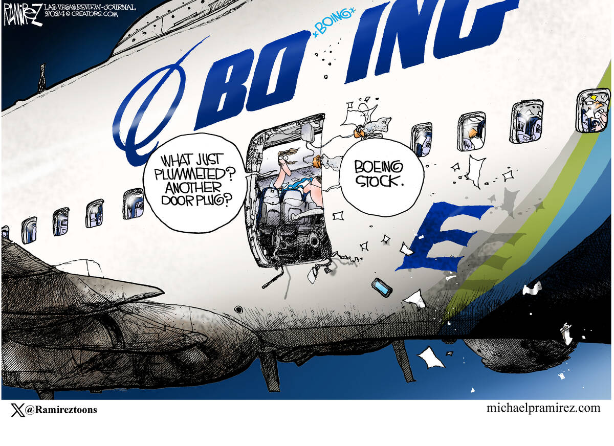 Plane trouble | CARTOON | Michael Ramirez | Opinion
