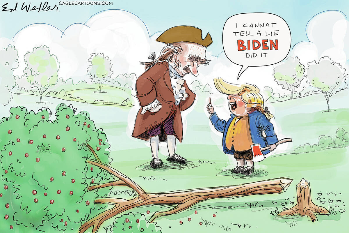 If Trump chopped down the cherry tree | CARTOONS | Drawing Board | Opinion