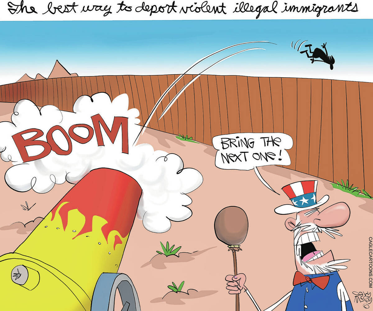 This is how you deport violent illegal immigrants | CARTOONS | Drawing ...