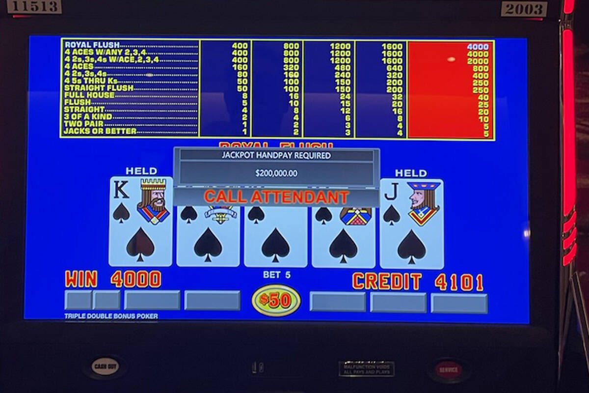 Video poker jackpot hits at Suncoast in Las Vegas | Casinos & Gaming ...