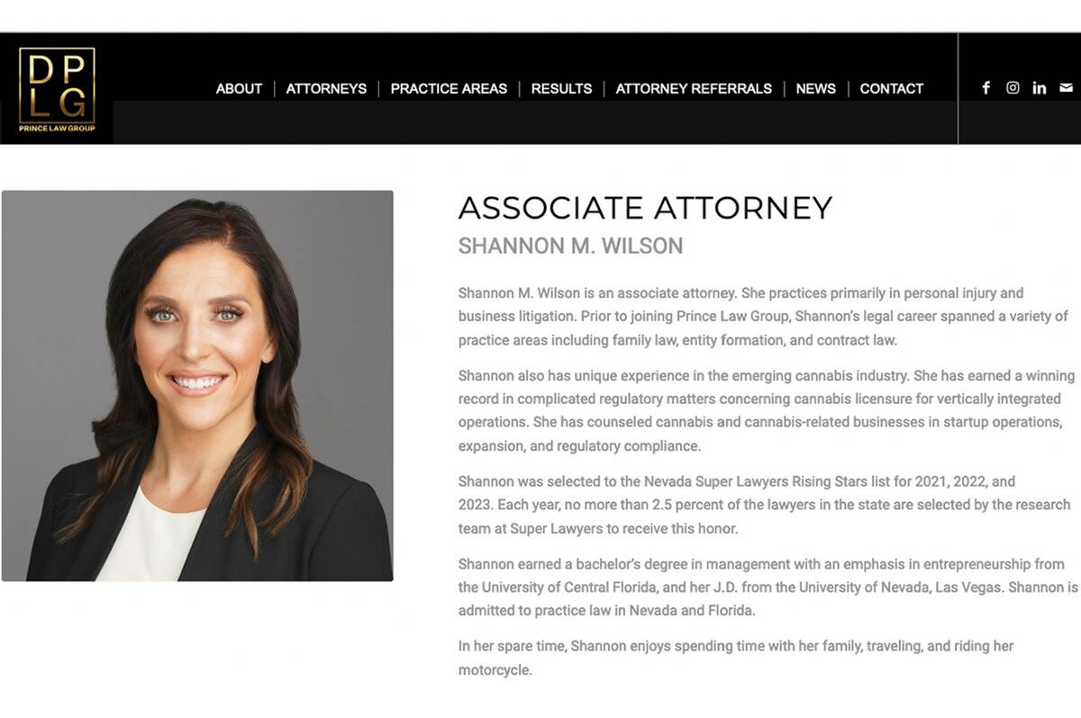 Shannon Wilson (website screengrab)