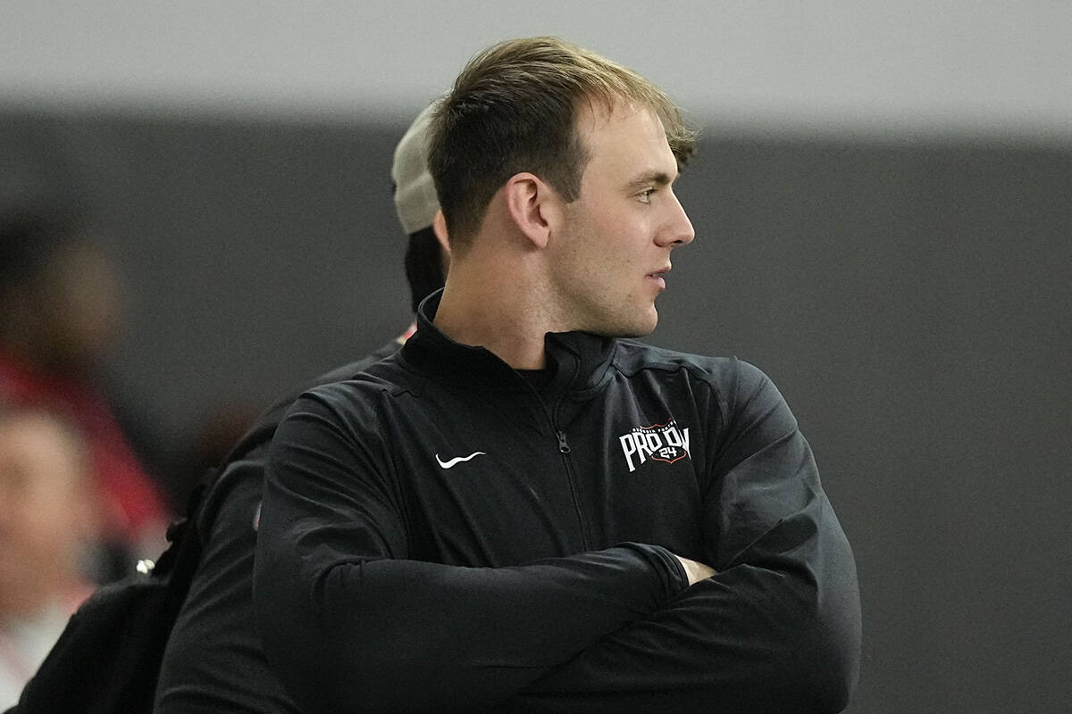 Brock Bowers discusses being selected by the Raiders in the NFL draft ...