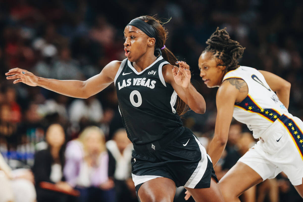 Las Vegas Aces’ Jackie Young filling in ably for point guard Chelsea ...