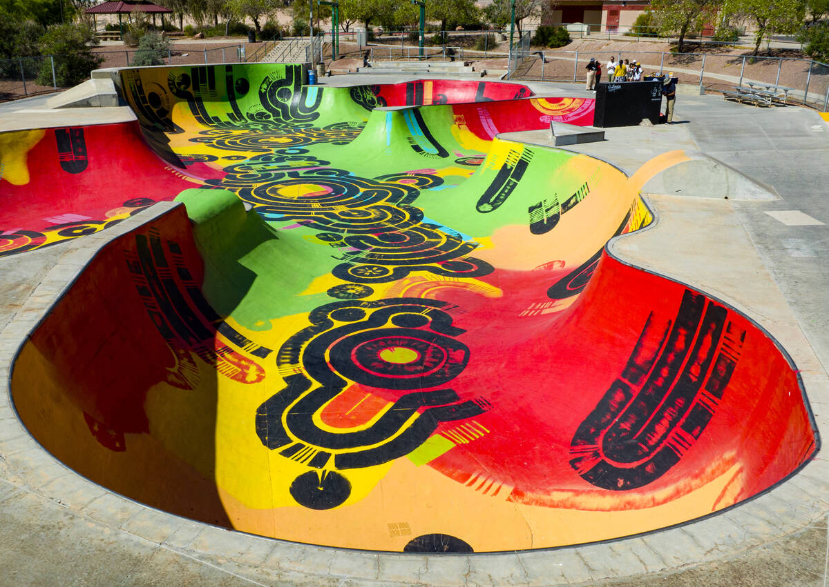 Skatepark in Las Vegas upgraded with 9,000 square feet of new murals ...