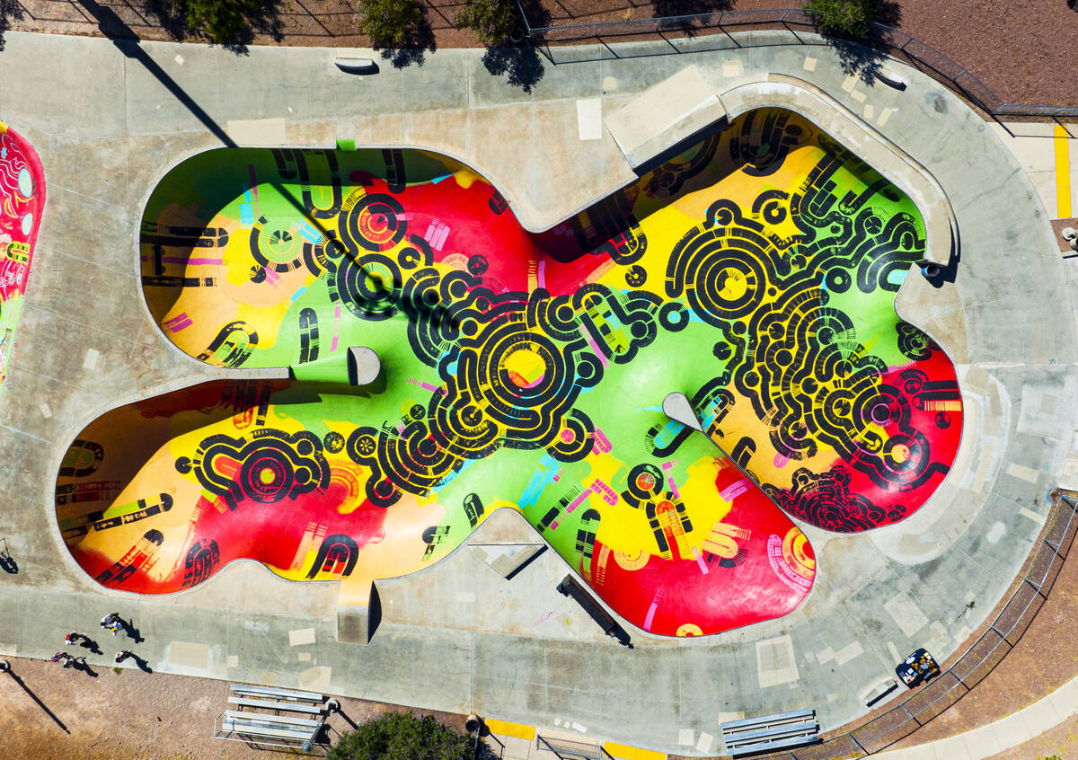 Skatepark in Las Vegas upgraded with 9,000 square feet of new murals ...