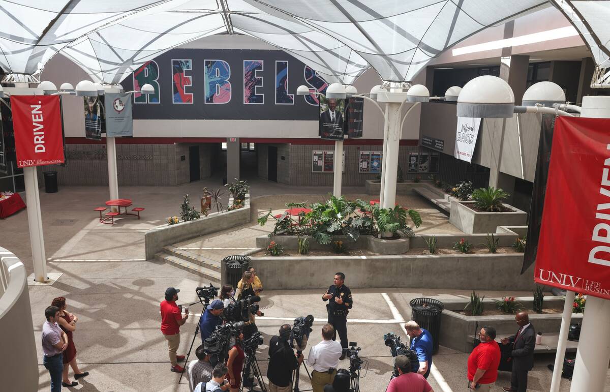 UNLV’s Beam Hall, where 3 professors were killed in a shooting, reopens ...