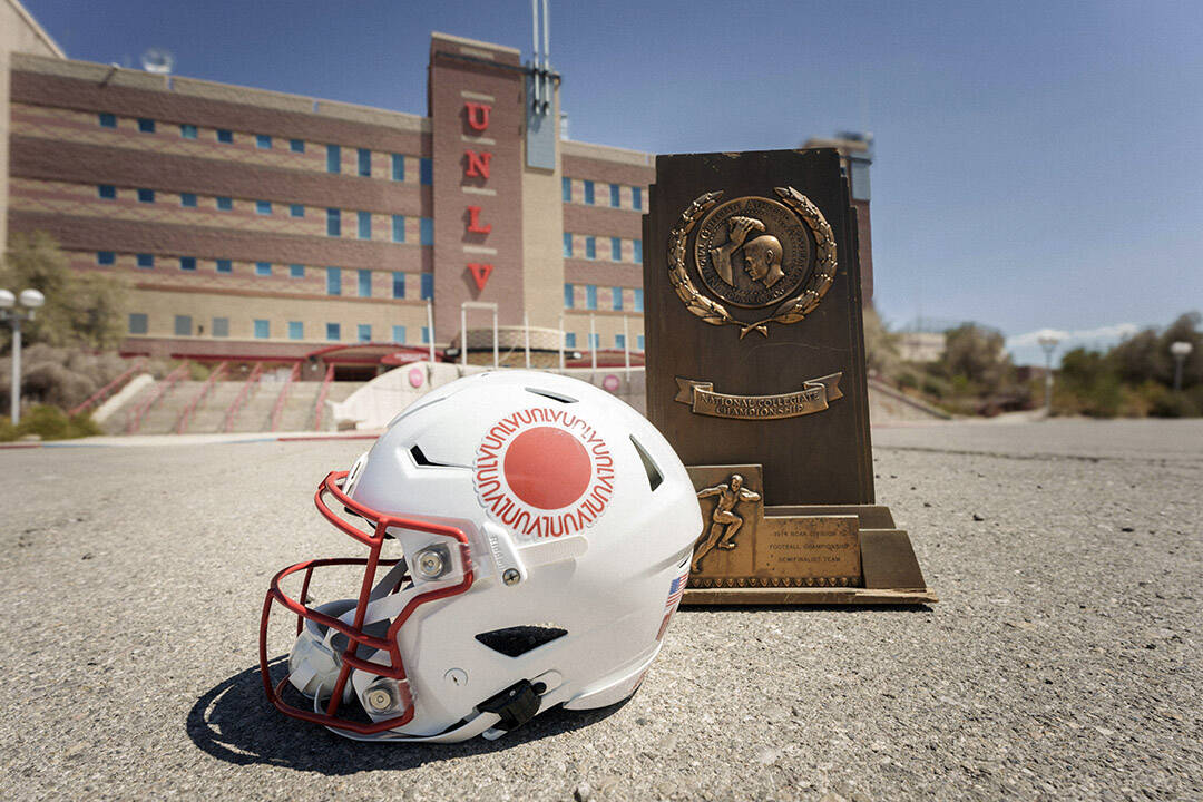 UNLV football to wear retro ‘sunburst’ helmet for home opener | UNLV ...
