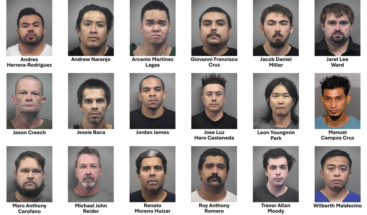 Child luring sting operation results in 18 arrests in Las Vegas Valley | Sex Crimes | Crime