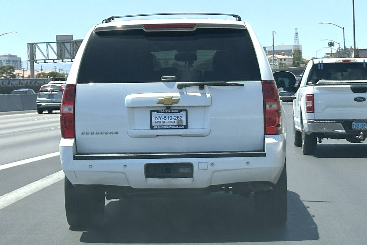 Why are there so many expired temporary license plates in Las Vegas ...