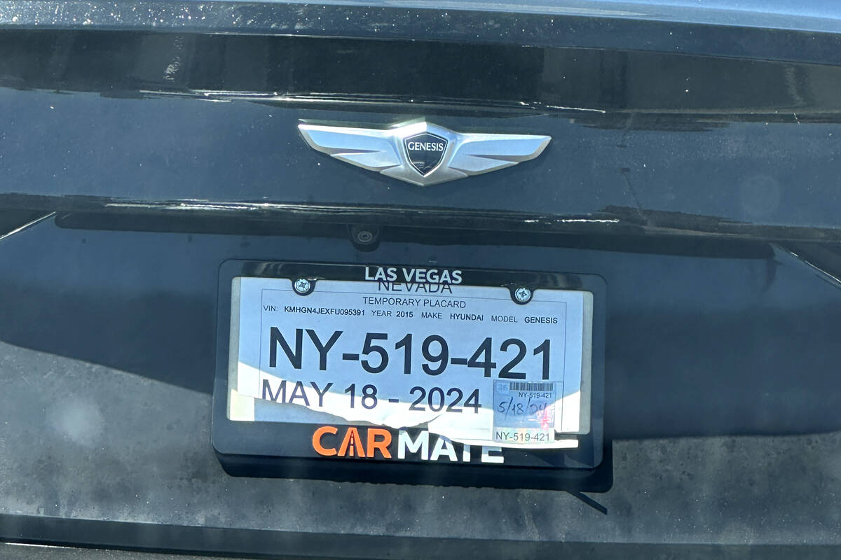 Why are there so many expired temporary license plates in Las Vegas ...