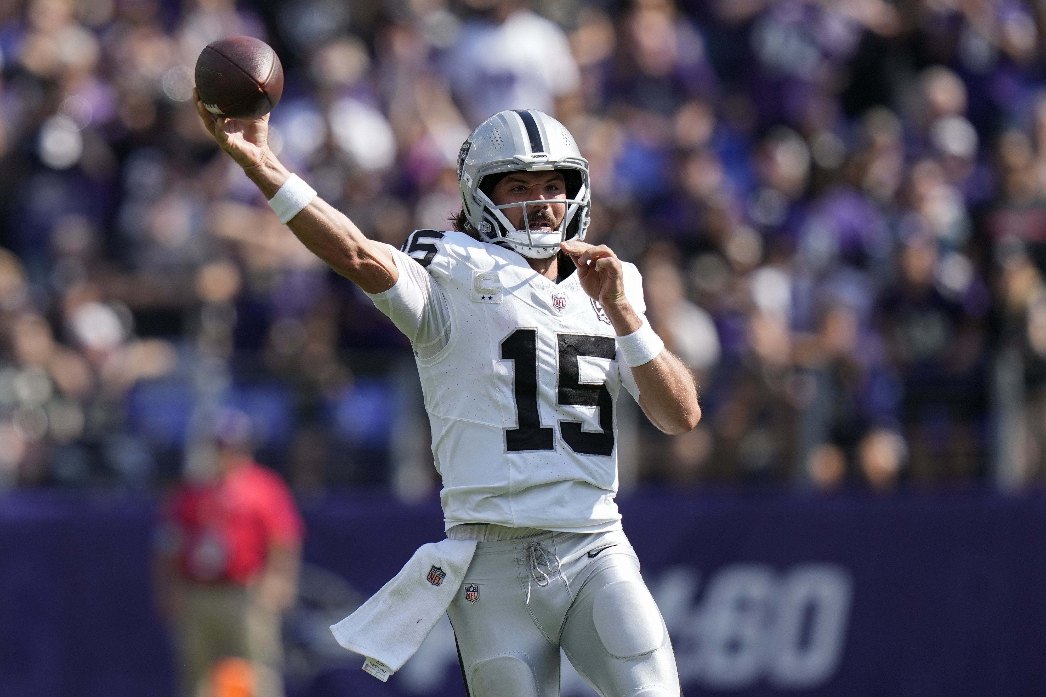 Raiders quarterback Gardner Minshew saves day against Baltimore Ravens ...