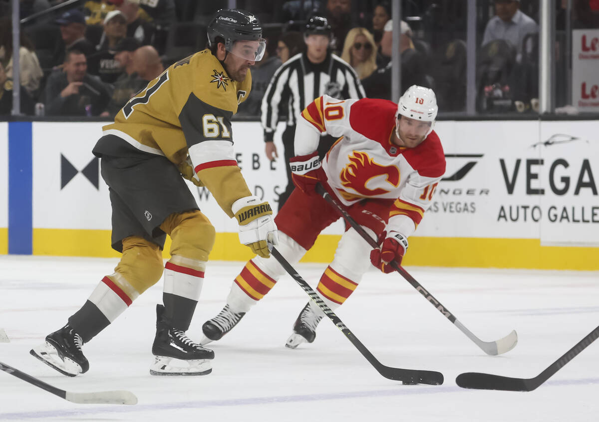 Golden Knights crush Calgary Flames behind Keegan Kolesar, Adin Hill ...