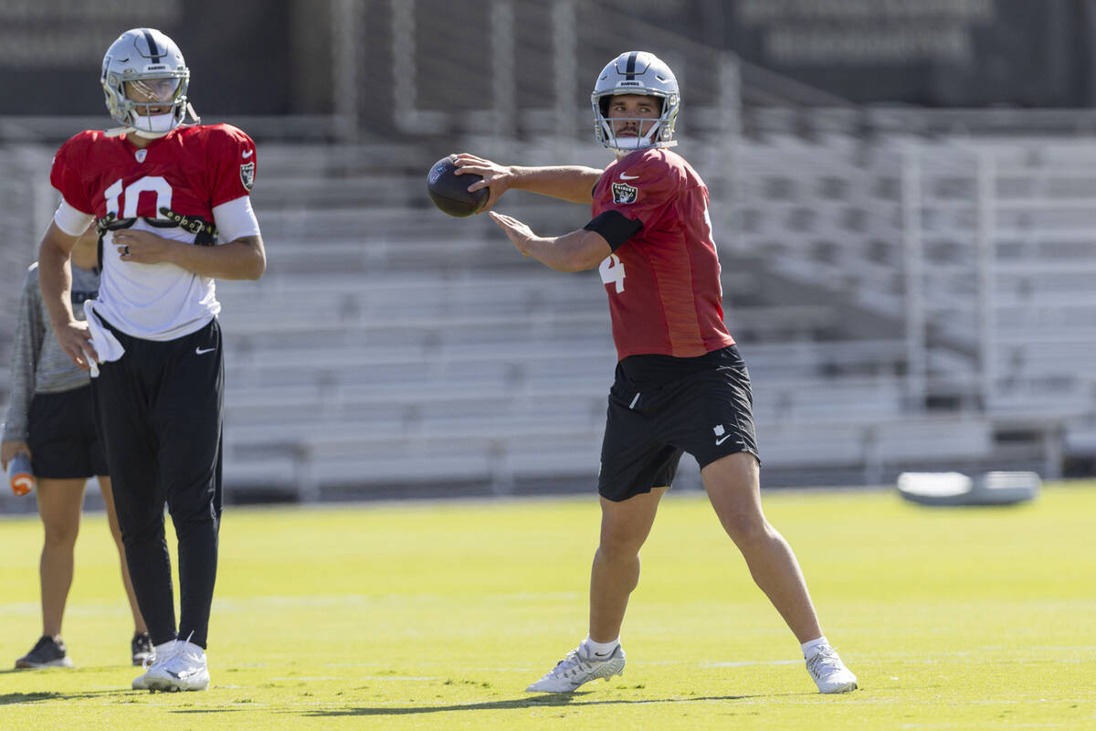 Raiders quarterback Carter Bradley learned from dad Gus Bradley | Ed ...