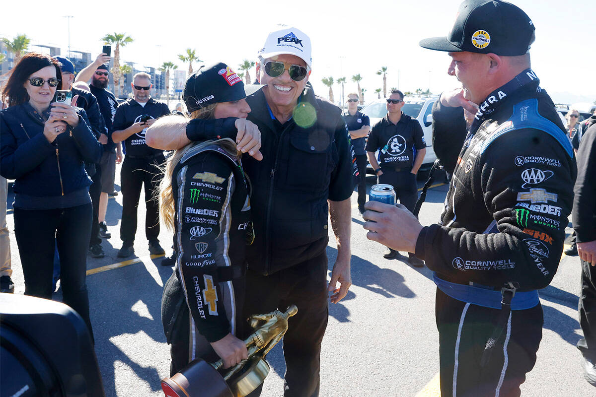 Brittany Force wins NHRA race as John Force watches in return to track ...