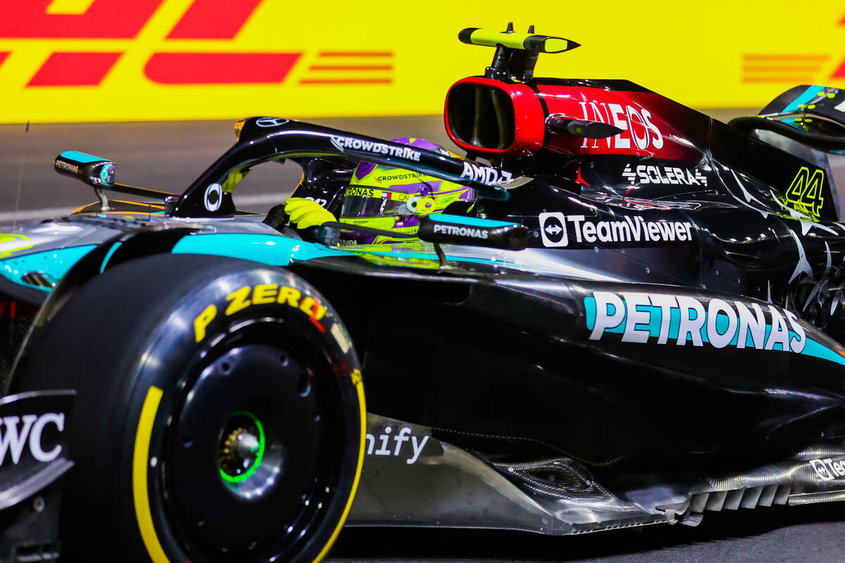 F1 Las Vegas Grand Prix first, second practice: Lewis Hamilton leads ...