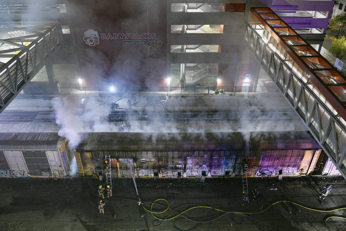 Railcar fire disrupts downtown Las Vegas | Downtown | Local | Local Las ...