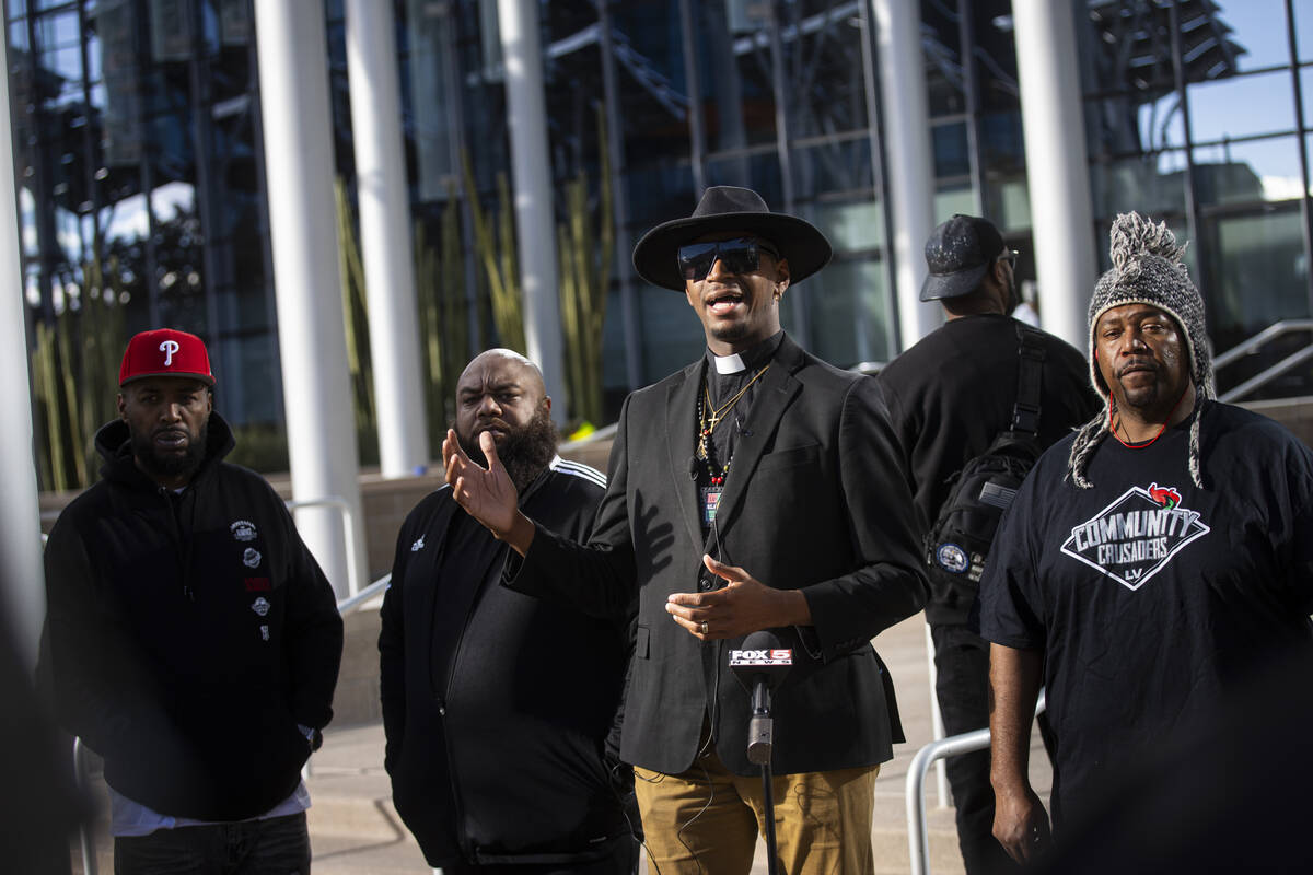 Hundreds march in Las Vegas to honor of Brandon Durham, who was shot by ...