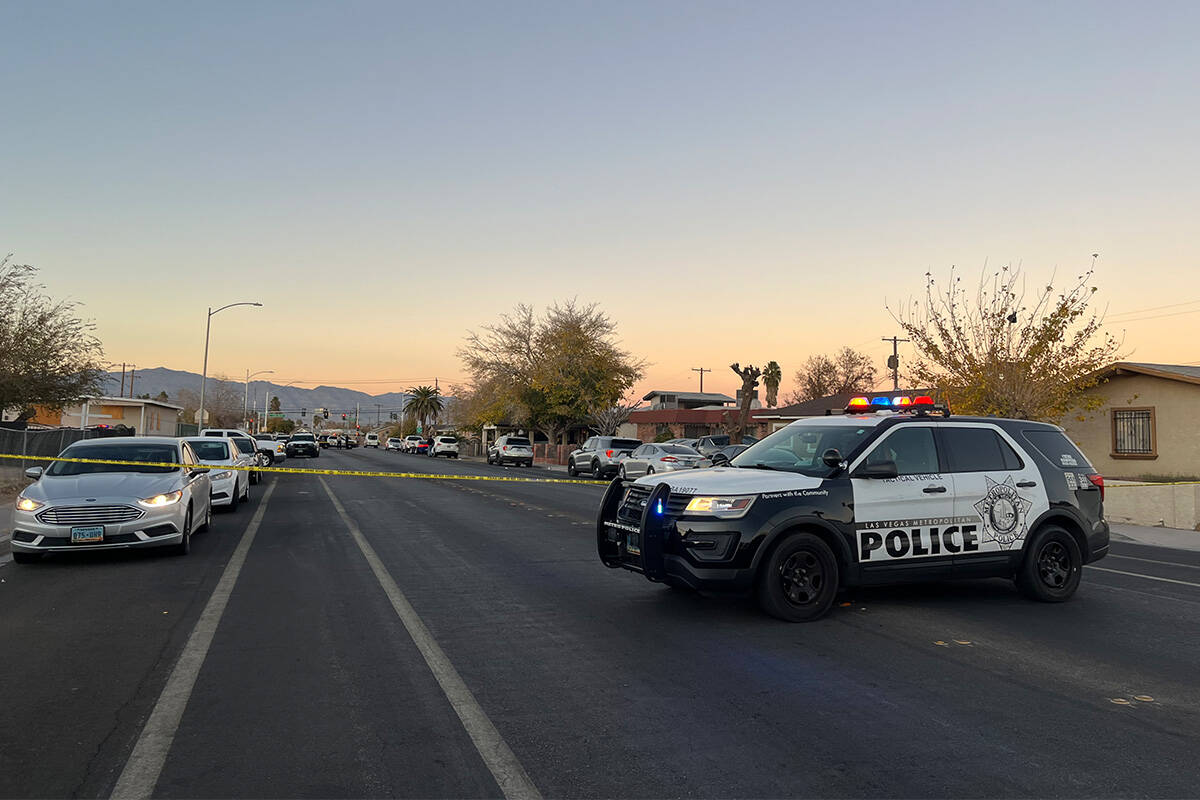 Man killed, woman injured in central Las Vegas shooting, police say | Homicides | Crime