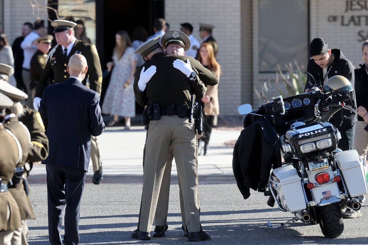 Las Vegas police officer Colton Pulsipher remembered in funeral in ...