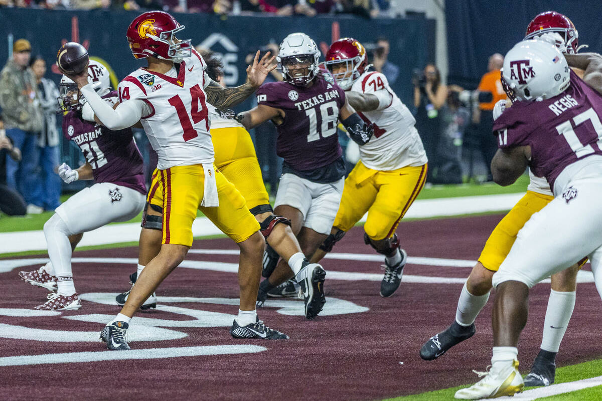 USC’s Jayden Maiava enjoys ‘poetic ending’ vs. Texas A&M in Las Vegas ...