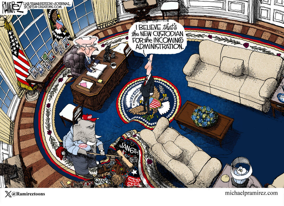 Cleaning crew | CARTOON | Michael Ramirez | Opinion