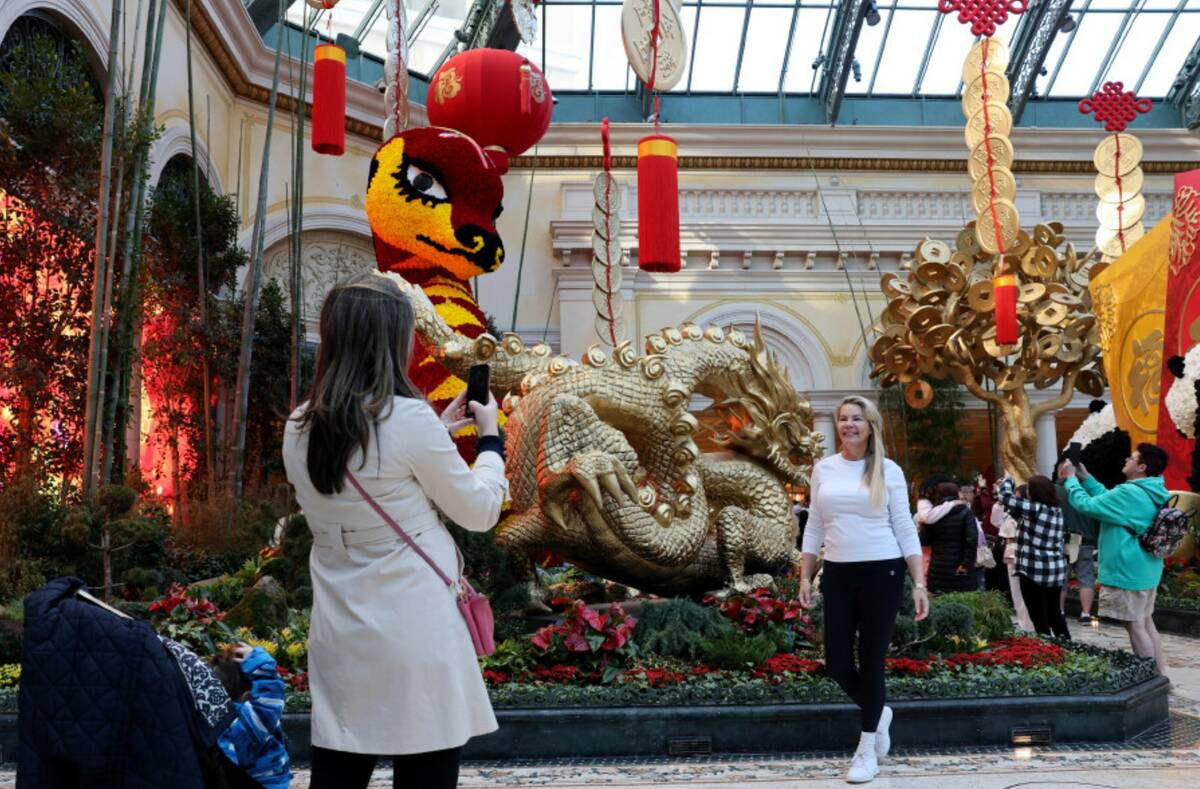 ‘Year of the Snake’ display slithers into Bellagio gardens — PHOTOS ...