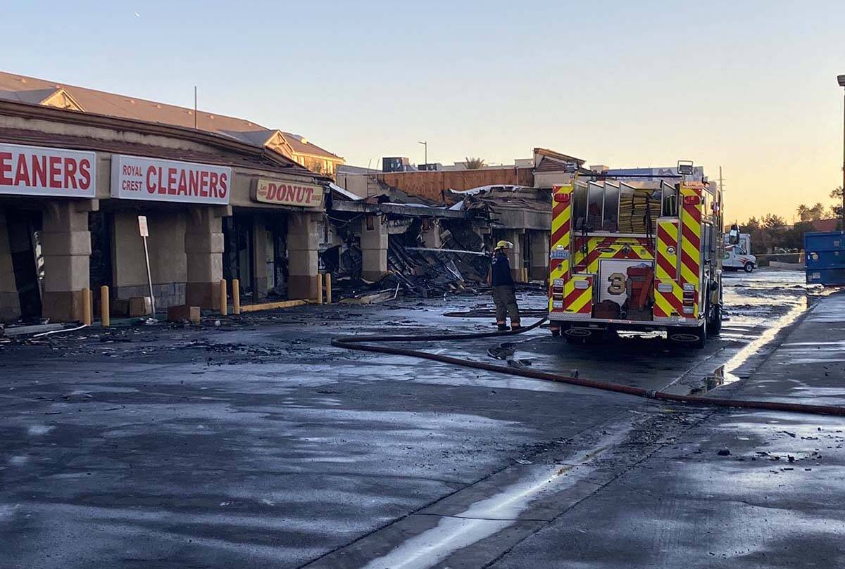 Arsonist set fire to retail center near Las Vegas Strip, officials ...