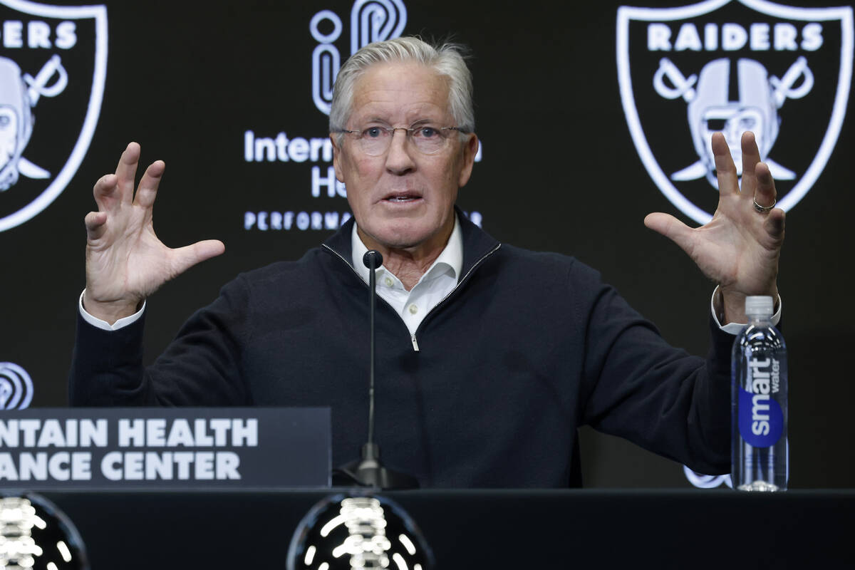 Raiders’ Pete Carroll among betting favorites to win NFL Coach of Year ...