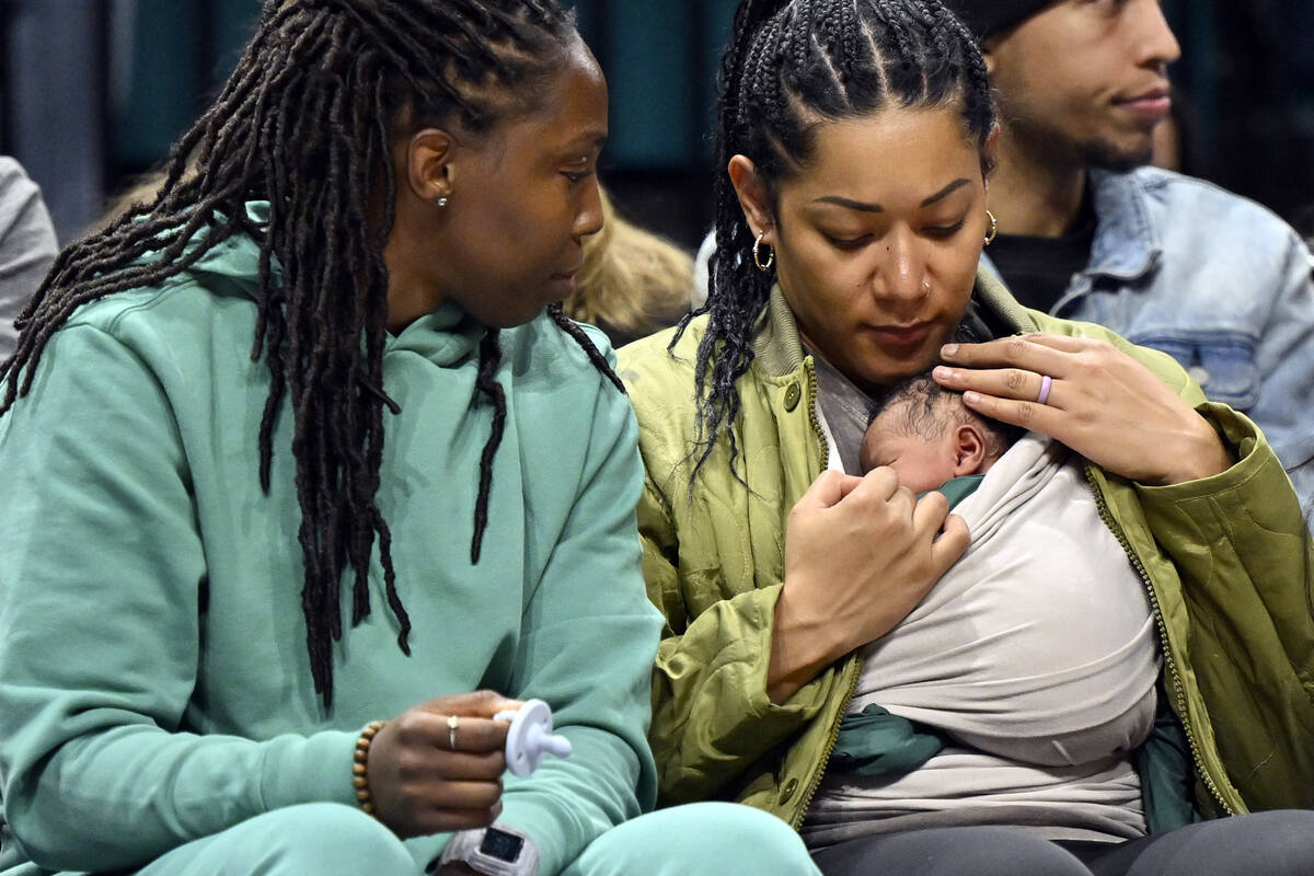 Las Vegas Aces’ Chelsea Gray embraces motherhood with son Lennox | Aces ...